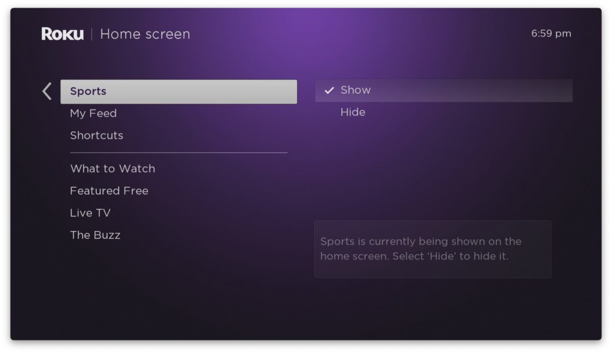 Roku Releases Half Baked Sports Hub